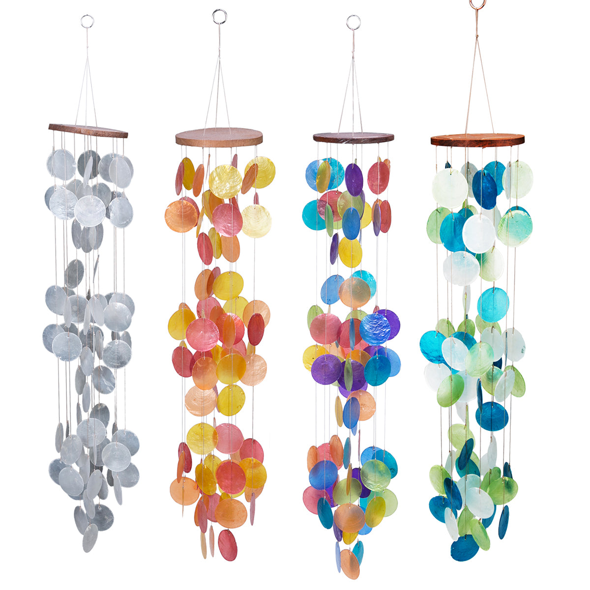 Triple Drop Capiz Chimes, Asst. of 4 – C&F Enterprises, Inc.