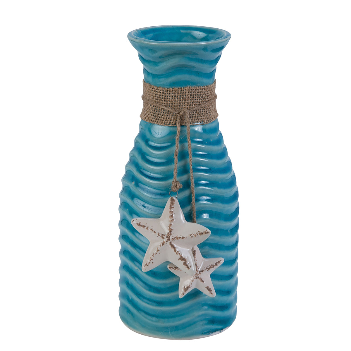 Small Blue Wave Ceramic Vase – C&F Enterprises, Inc.