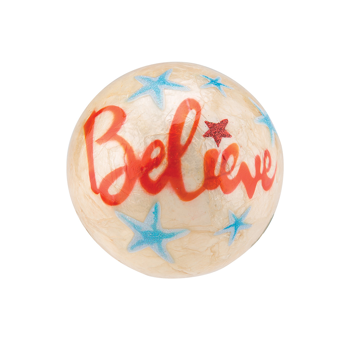 Capiz Ball with Red Believe – C&F Enterprises, Inc.