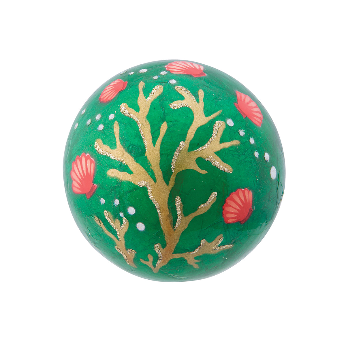 Capiz Ball Green with Gold Coral – C&F Enterprises, Inc.