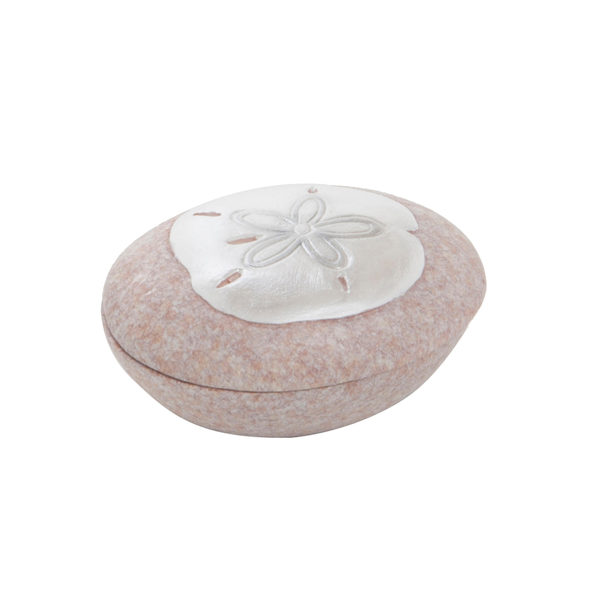 Polyresin Pebble Box with Sand Dollar – C&F Enterprises, Inc.