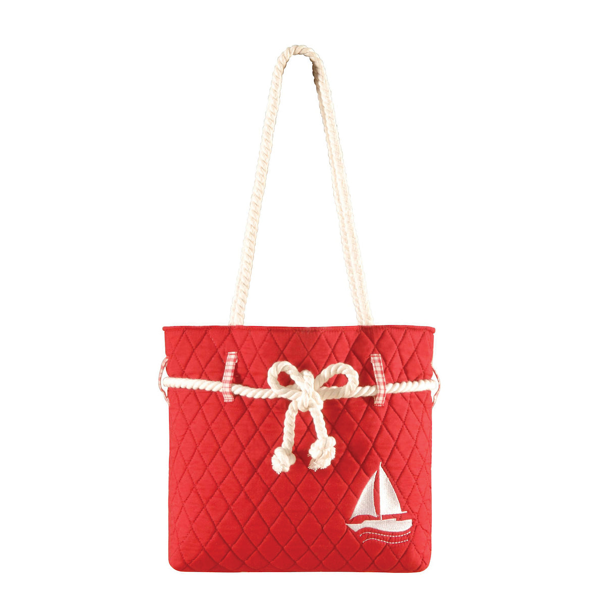 Maritime Red Ruffle Tote – C&F Enterprises, Inc.