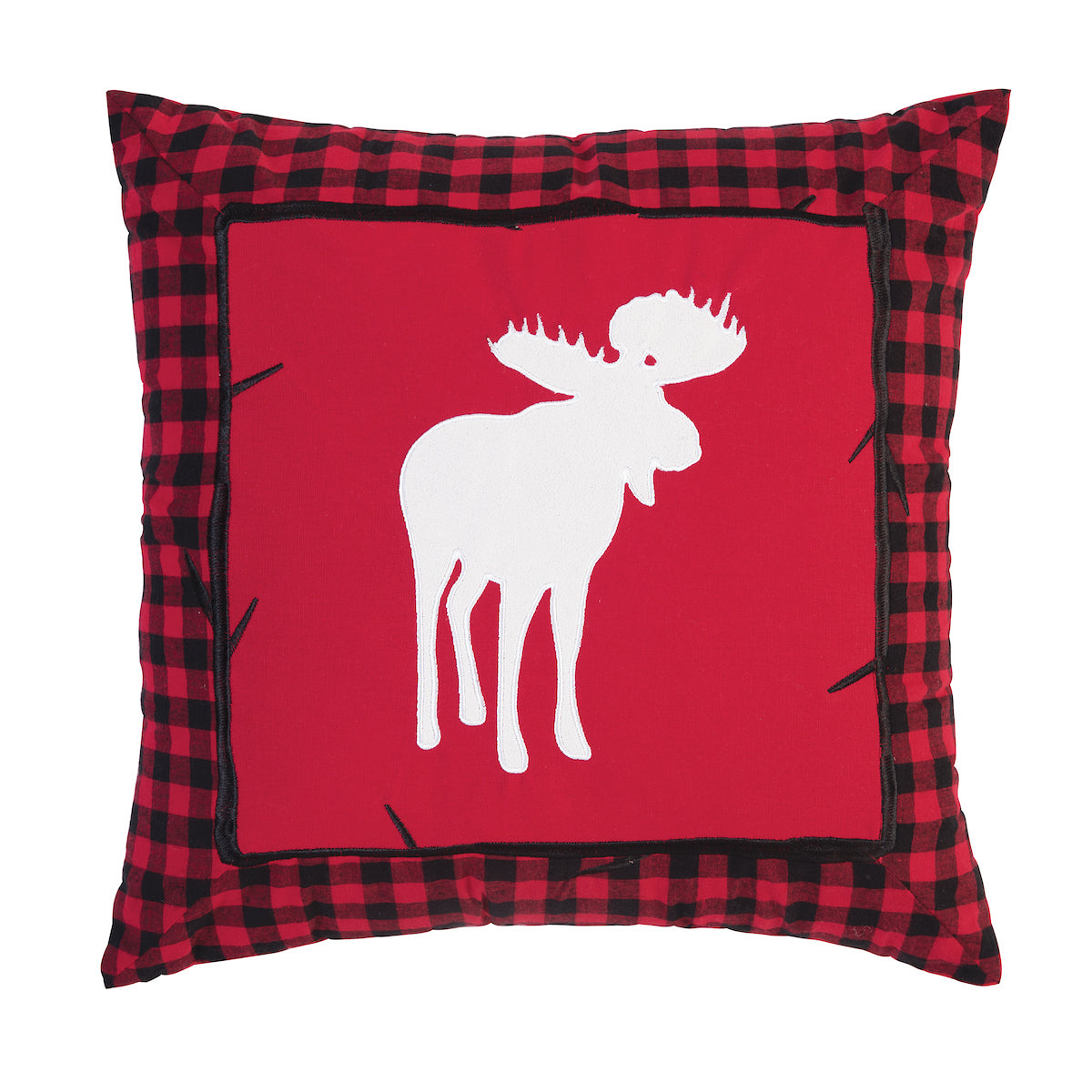 Buffalo Check Moose Pillow – C&F Enterprises, Inc.