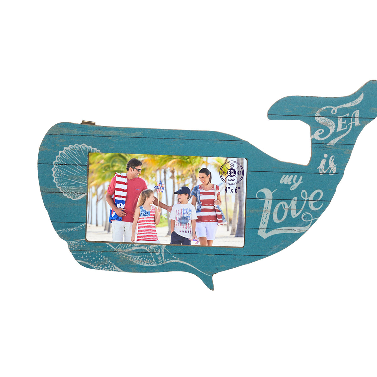 4 in. x 6 in. Blue Whale Picture Frame – C&F Enterprises, Inc.