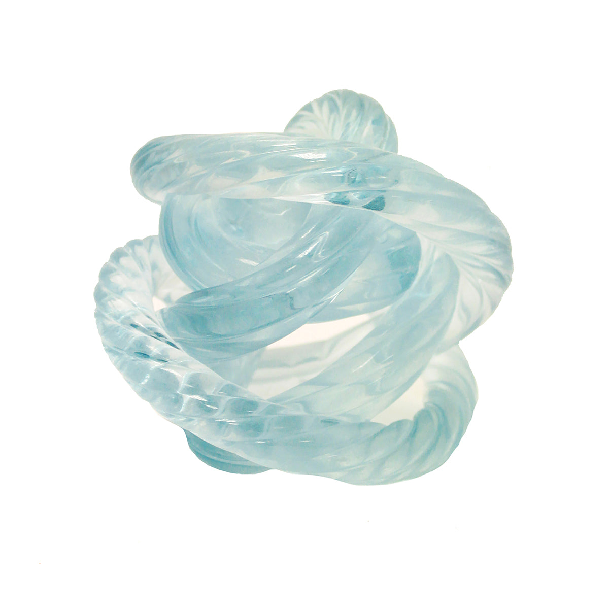 Dark Teal Glass Frosted Knot – C&F Enterprises, Inc.