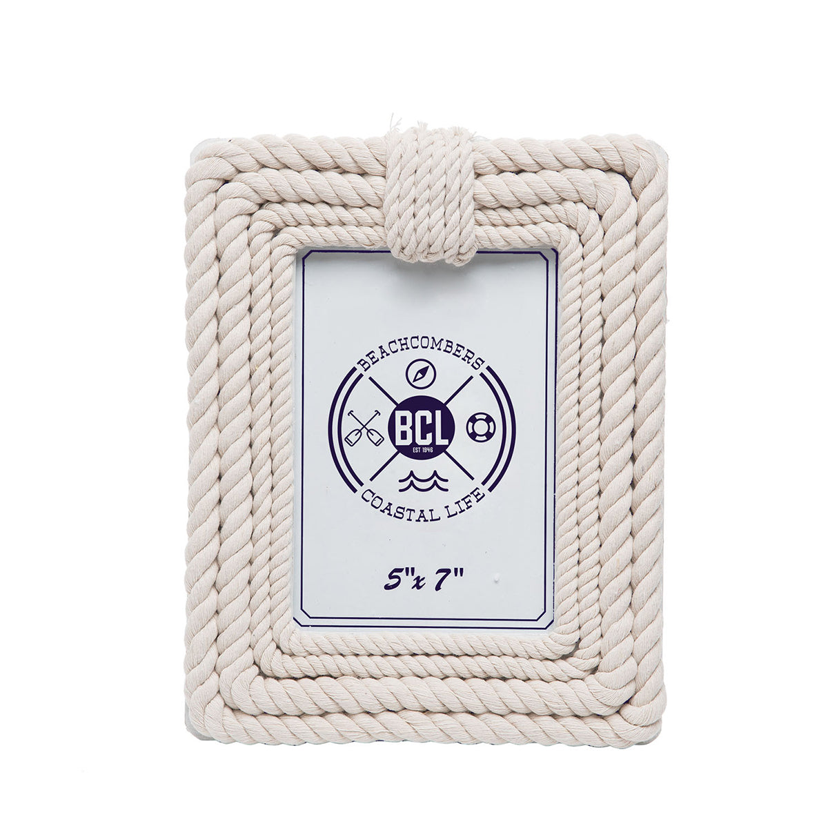 5 in. x 7 in. Cream Rope Picture Frame – C&F Enterprises, Inc.