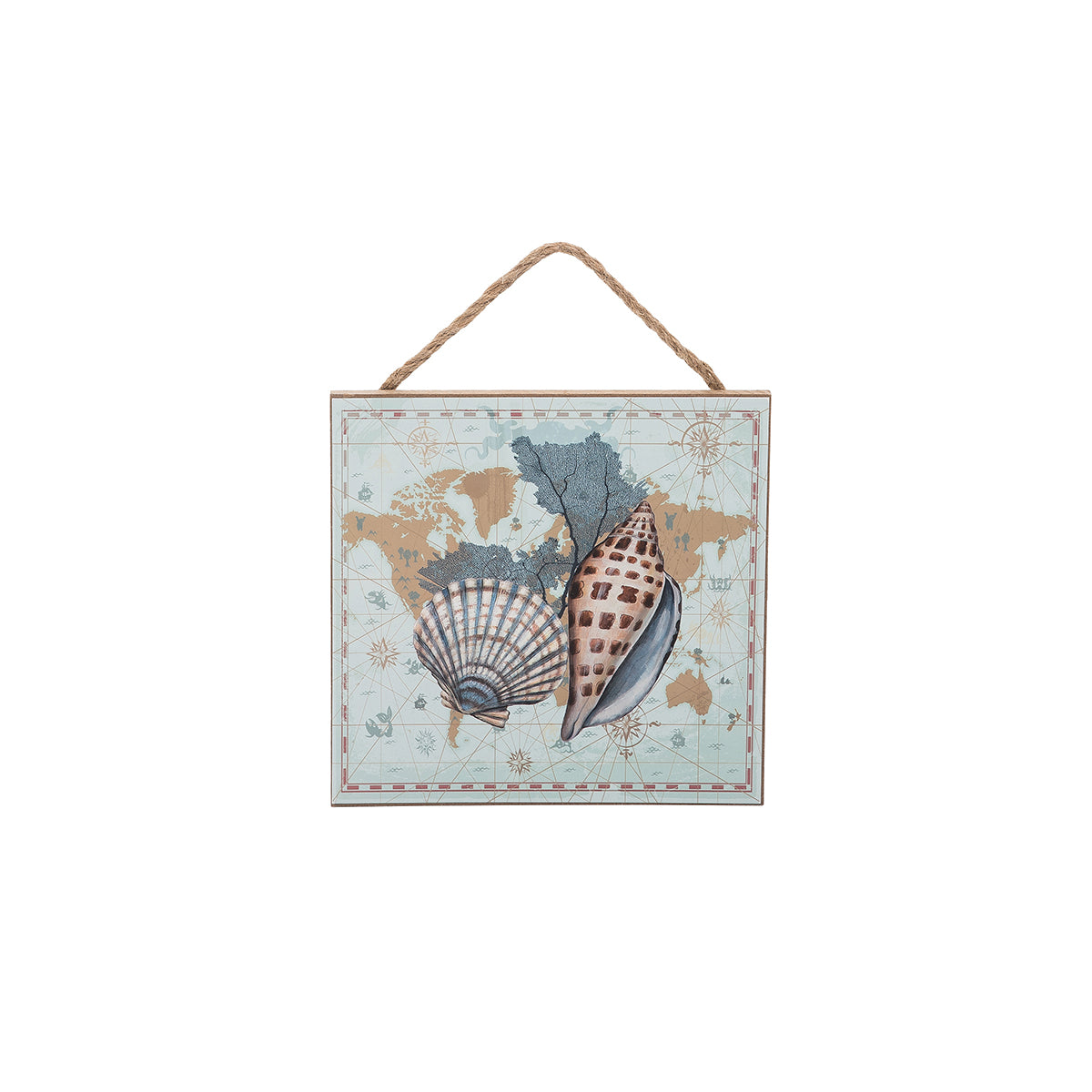 Map of Shells Mini Wall Plaque – C&F Enterprises, Inc.