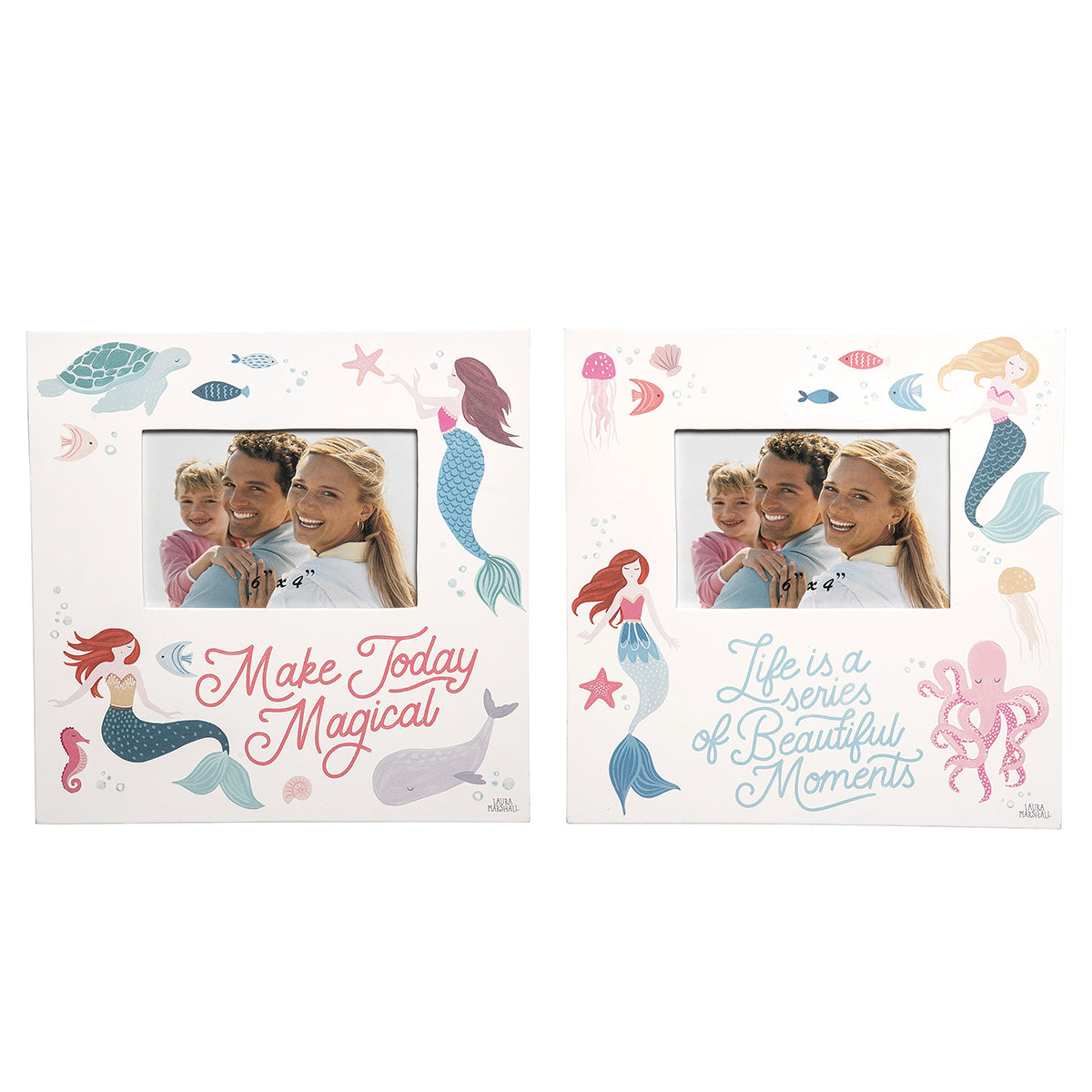 4 in. x 6 in. Mermaid Photo Frame, Asst. of 2 – C&F Enterprises, Inc.