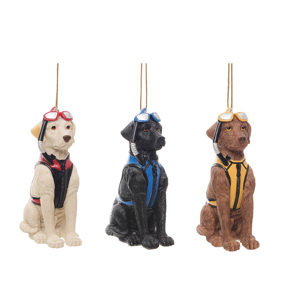 Goggle Dogs Ornaments, Set of 3 – C&F Enterprises, Inc.
