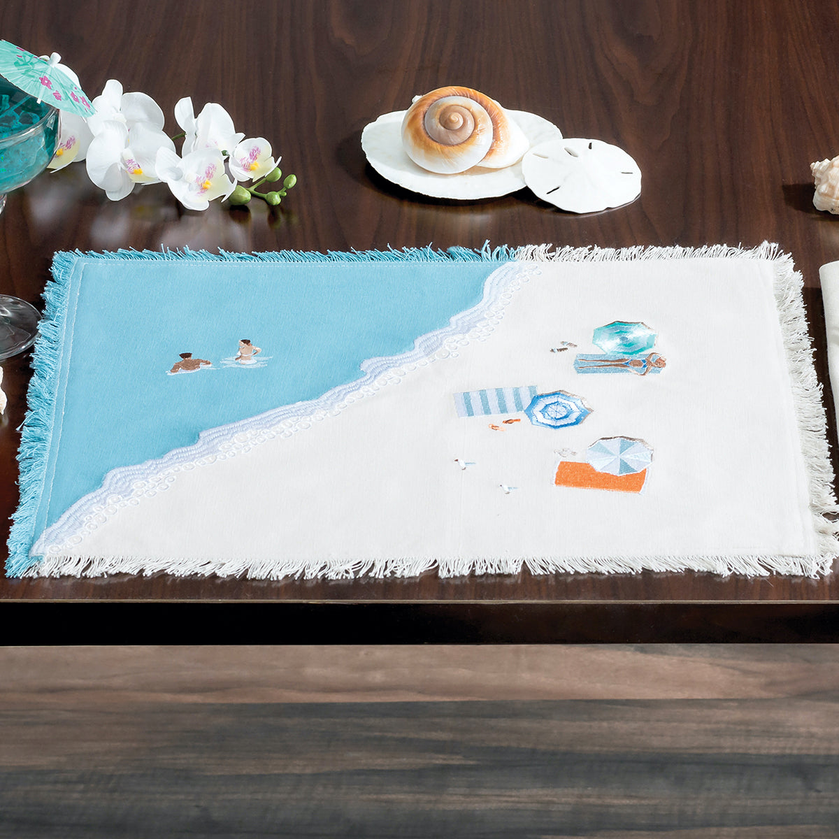 Beach Scene Table Linens – C&F Enterprises, Inc.