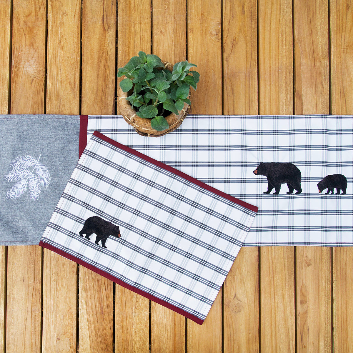 Bear Lodge Outdoor Table Linens – C&F Enterprises, Inc.