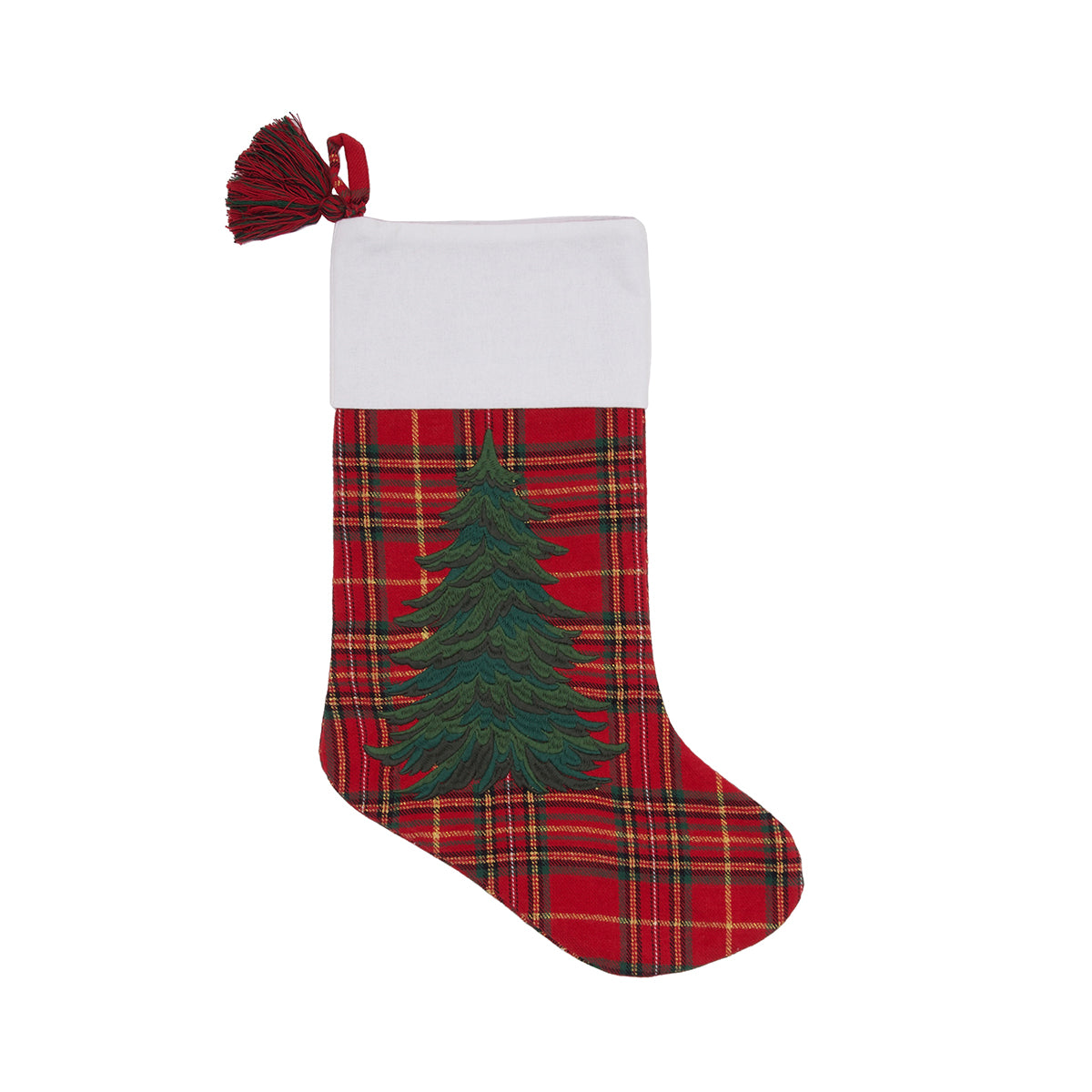 Spruce Tree Plaid Stocking – C&F Enterprises, Inc.
