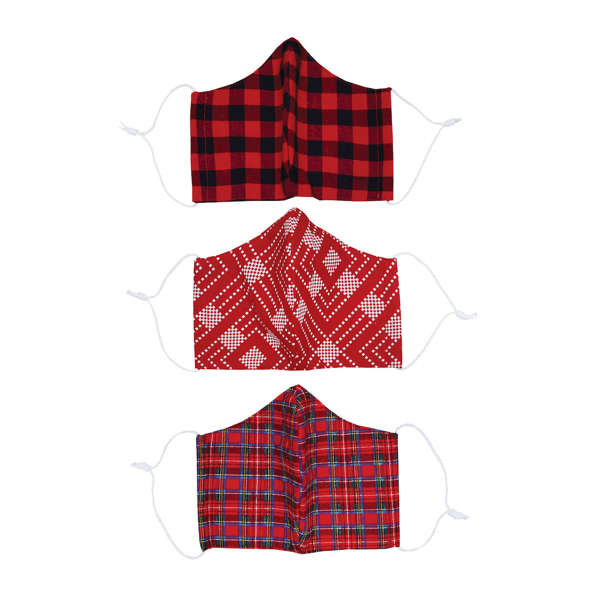 Red Plaid Shaped Face Covering – C&F Enterprises, Inc.