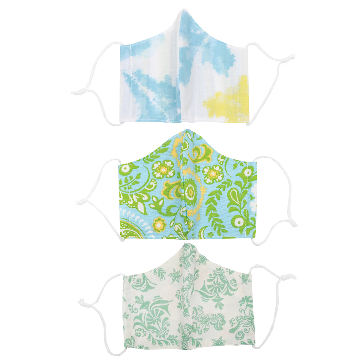 Aqua Pattern Shaped Face Covering – C&F Enterprises, Inc.