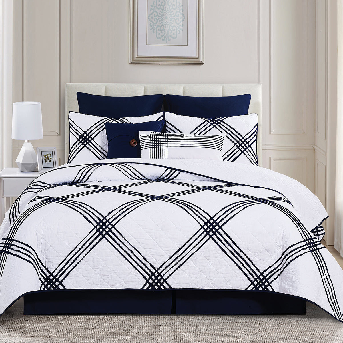 Davey Blue Quilt Set – C&F Enterprises, Inc.