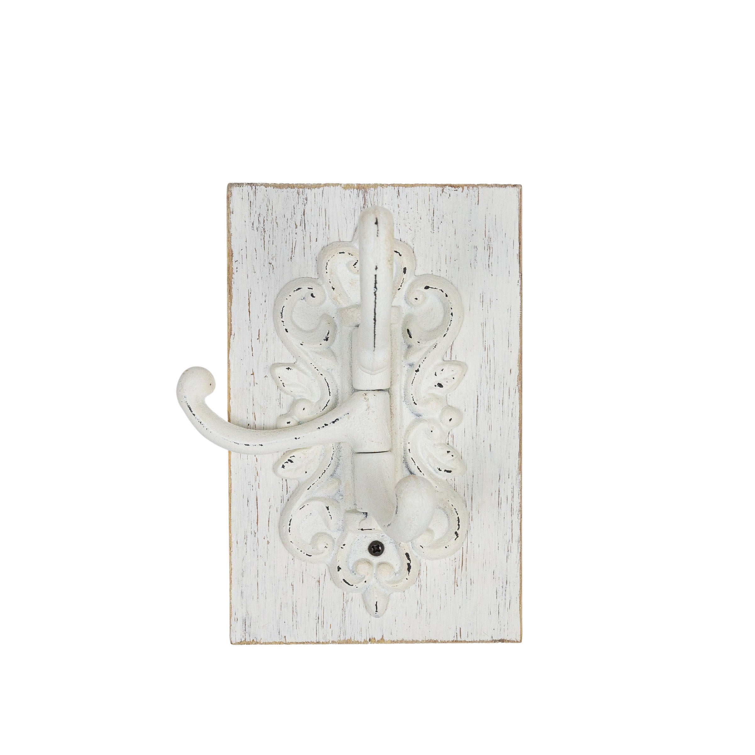 FLORA 3 HOOK WALL HANGER WHITE CAST IRON WALL DECOR HOOK (MIN 2) – C&F ...