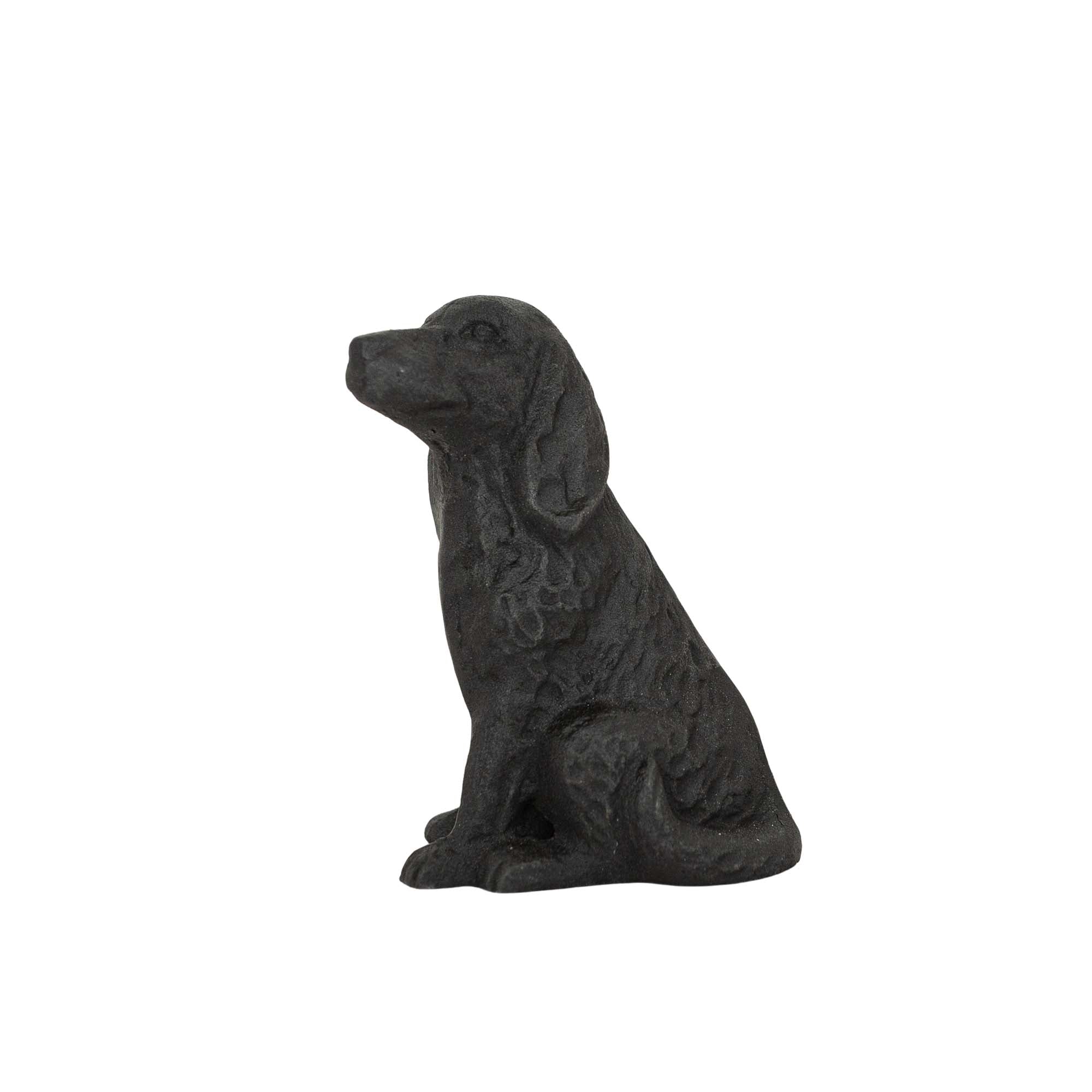 SITTING DOG FIGURE DECORATIVE ACCENT BLACK CAST IRON (MIN 2) – C&F ...