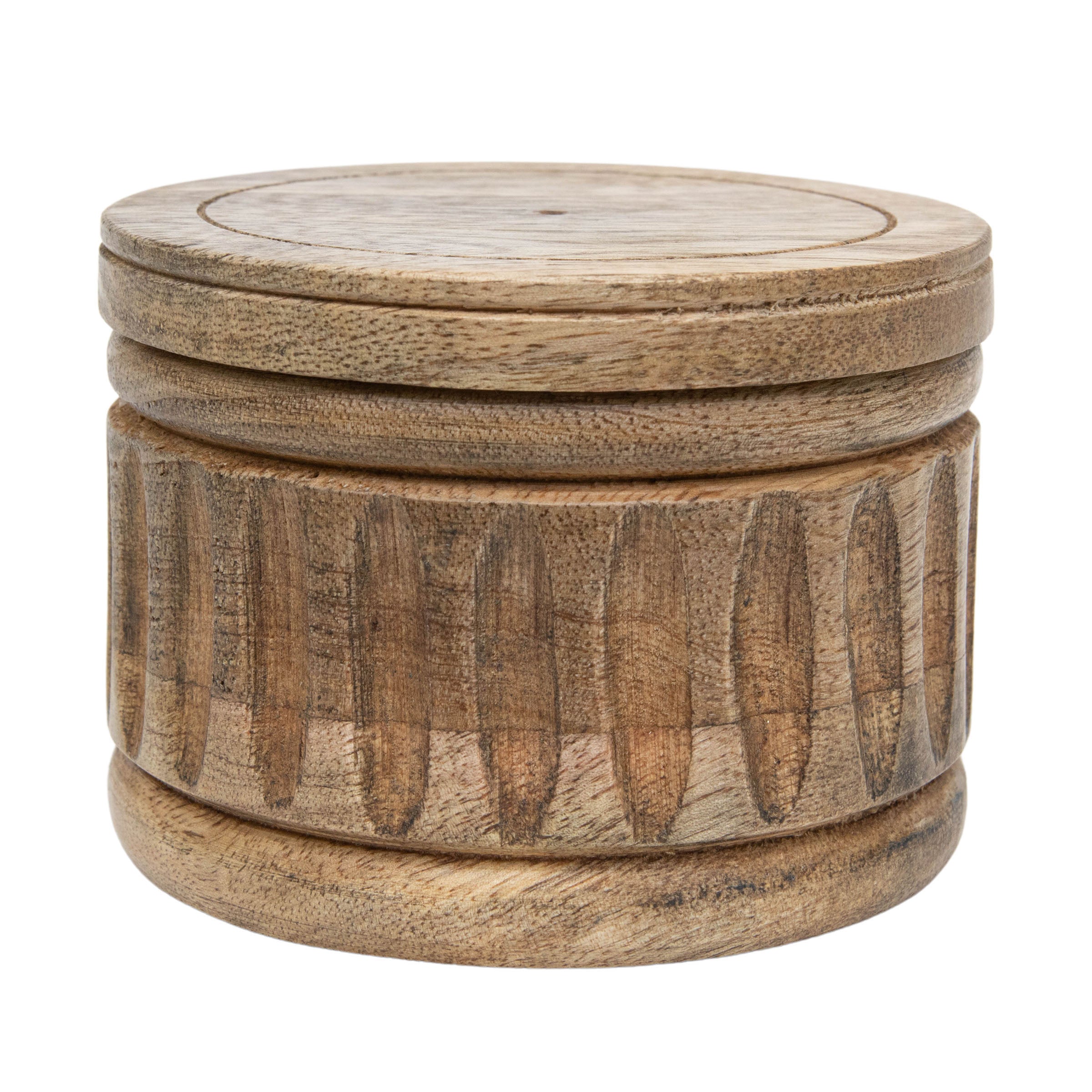 CARVED WOOD SALT CELLAR WITH LID HAND CARVED (MIN 2) – C&F Enterprises ...