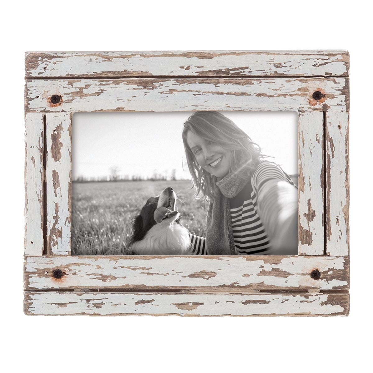 HEARTLAND 4X6 PHOTO RUSTIC BARN WOOD WHITE PICTURE FRAME (MIN 2) – C&F ...