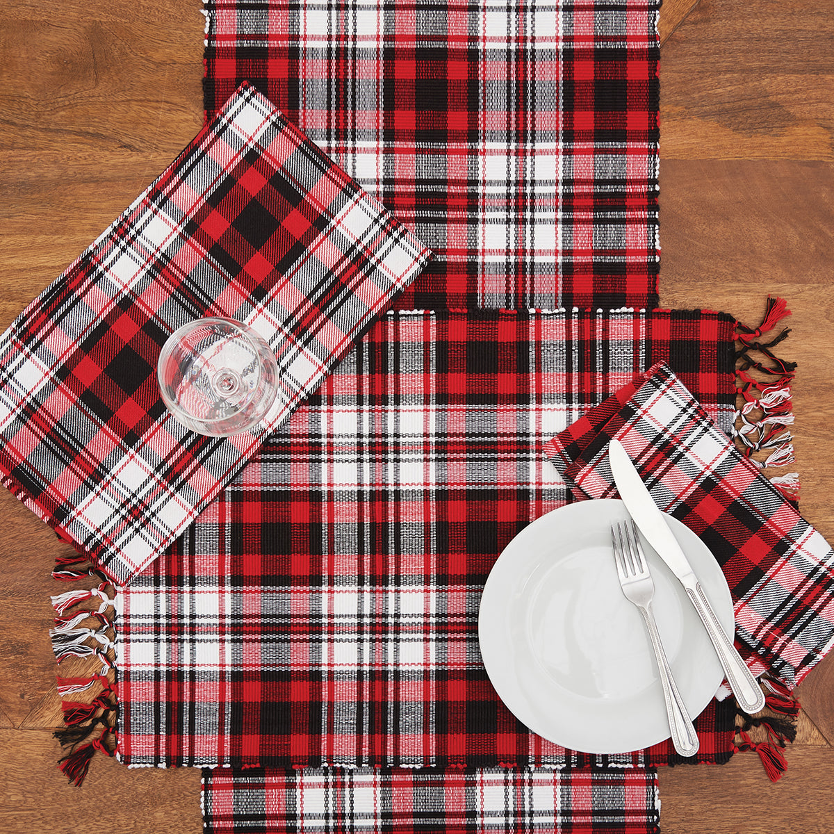 Fireside Plaid Table Linens – C&F Enterprises, Inc.