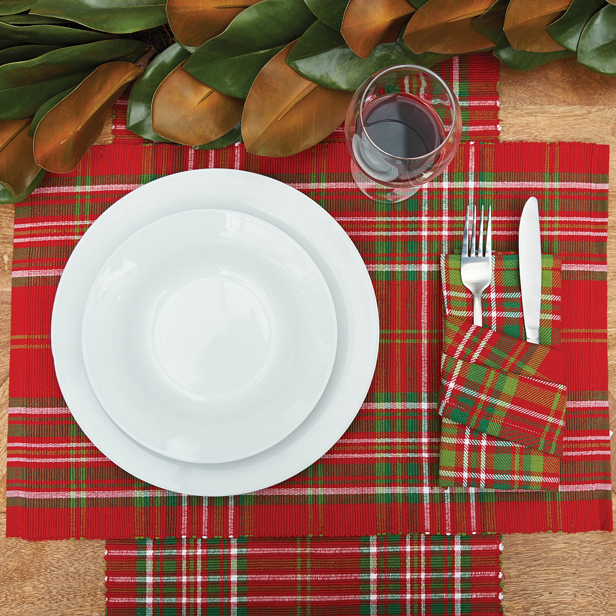 Jonah Plaid Table Linens – C&F Enterprises, Inc.