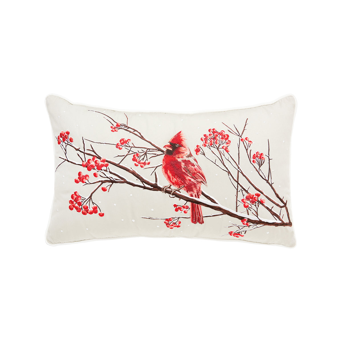Winterberry Cardinal Indoor Outdoor Lumbar Pillow – C&F Enterprises, Inc.