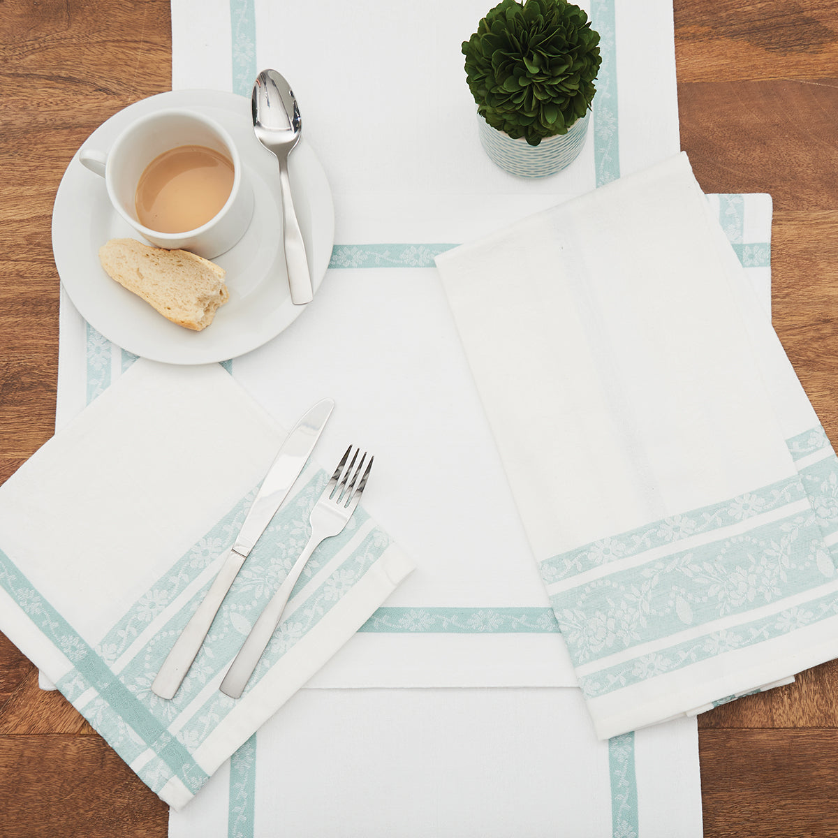 Rose Trellis Jacquard Table Linens – C&F Enterprises, Inc.