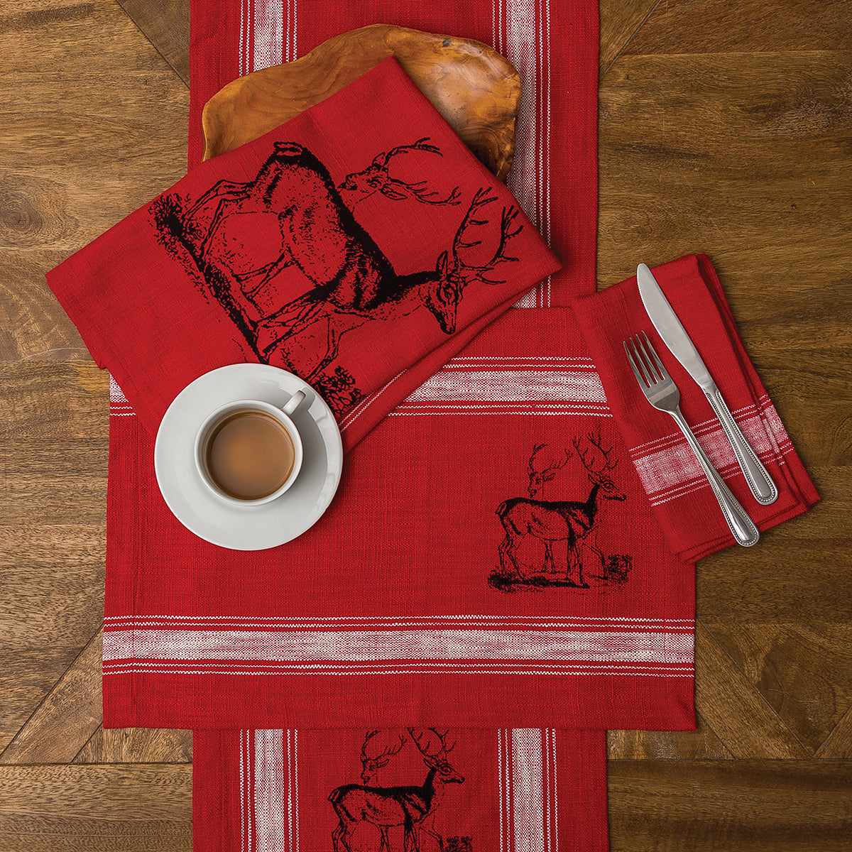 Stag Feed Sack Table Linens – C&F Enterprises, Inc.