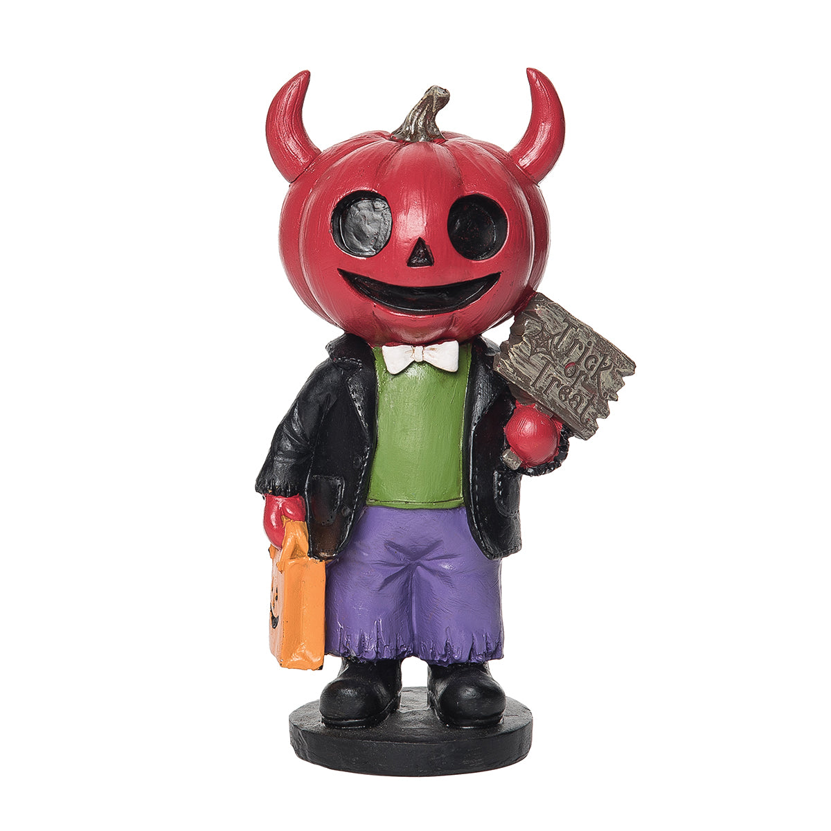 Kid with Devil Pumpkin Head Figurine – C&F Enterprises, Inc.
