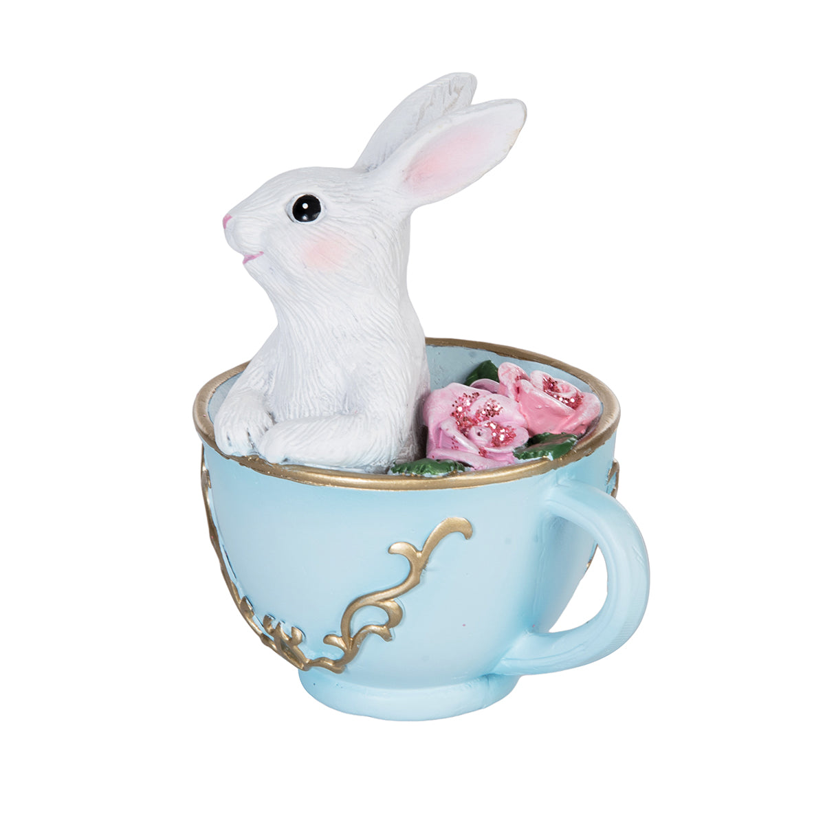 White Bunny In Teacup Figure – C&F Enterprises, Inc.