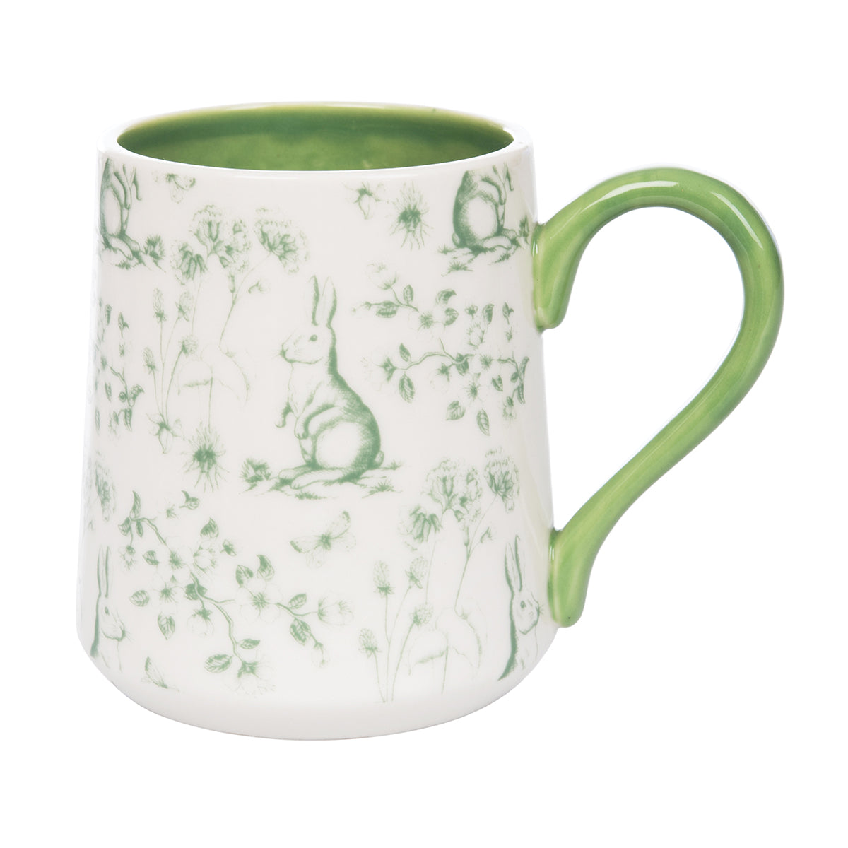 Green Rabbit Toile Ceramic Mug – C&F Enterprises, Inc.