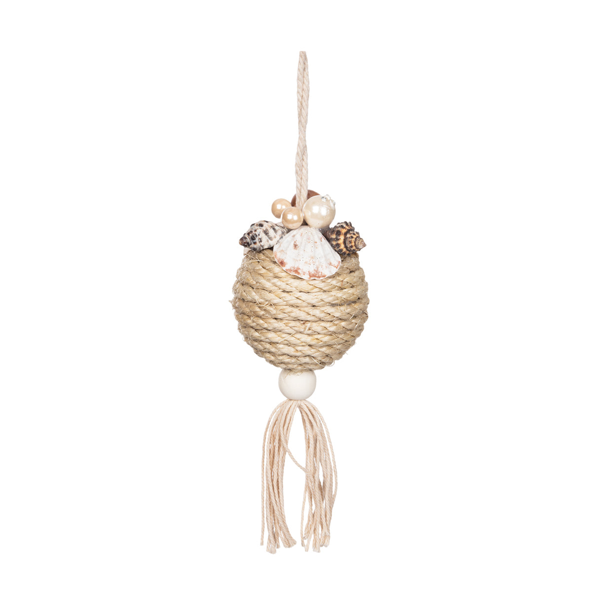 Shell & Rope Orb Ornament – C&F Enterprises, Inc.