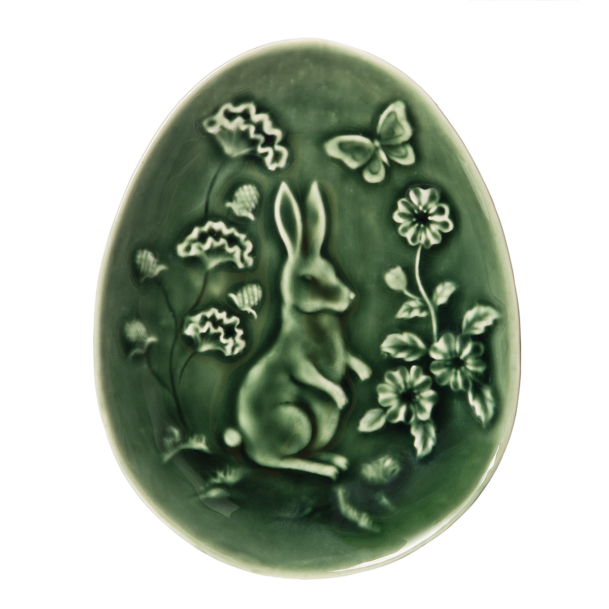 Green Rabbit Toile Shaped Plate – C&F Enterprises, Inc.